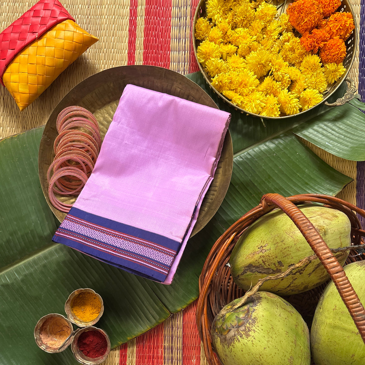 Ushika zero zari pure silk handwoven kanjivaram saree | The Maggam Collective