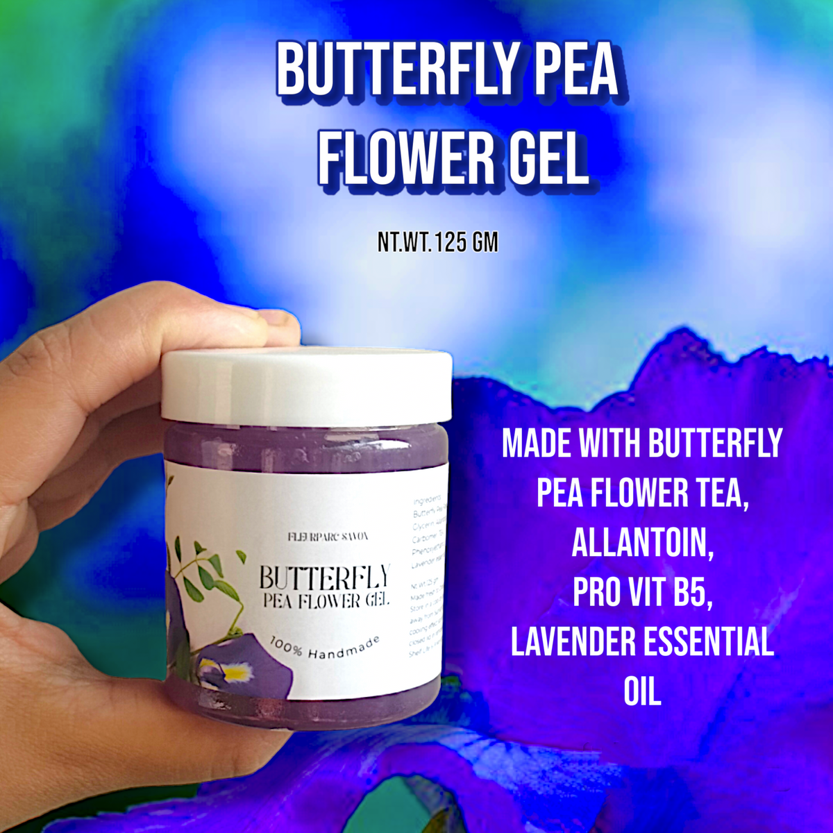 Butterfly pea flower Gel | The Maggam Collective
